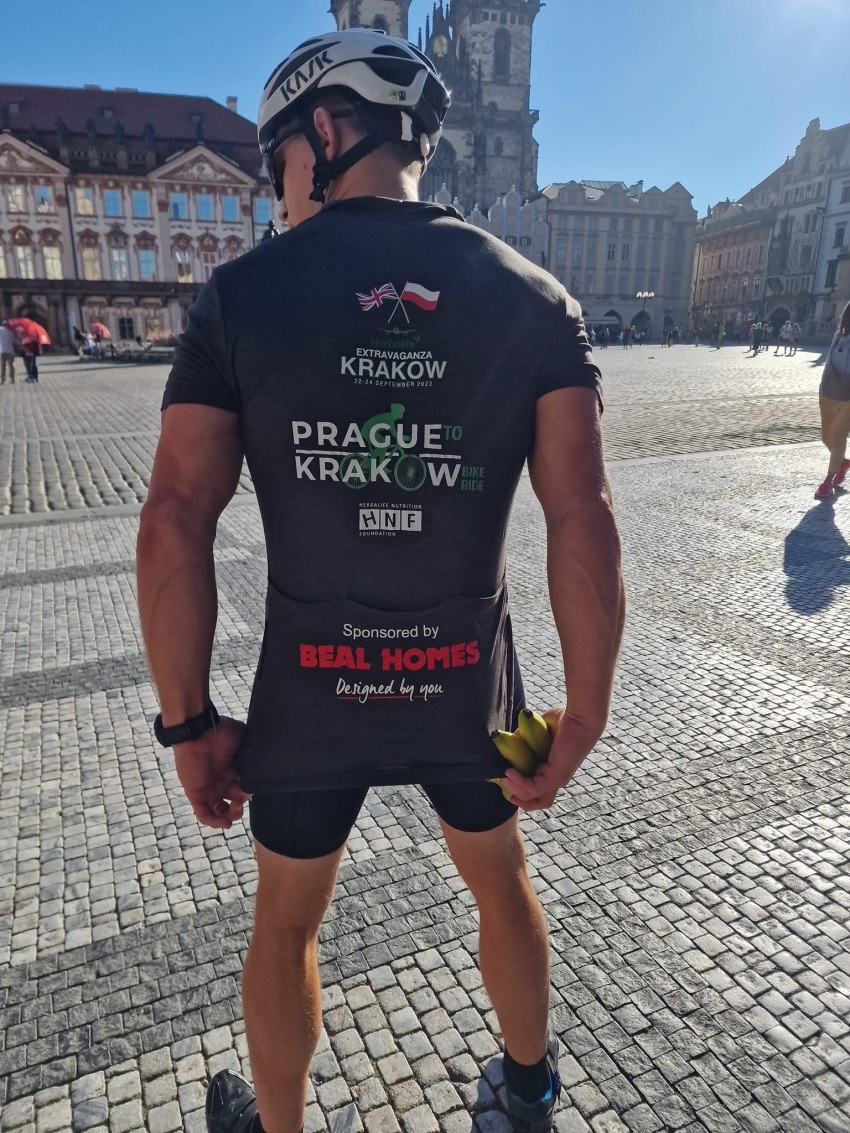 We've sponsored former rugby star Peter Fox in a charity bike ride